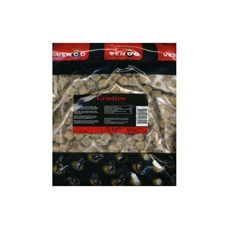 Venco Holland Lakritze Griotten 1,25kg (Salmiak-Würfel)