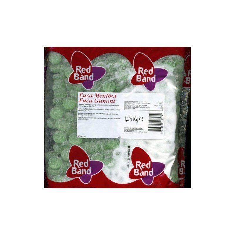 Red Band Euca Menthol 1,25kg (Menthol Drops)