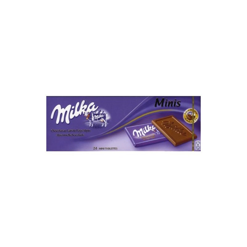 Milka Minis, Schokoladentafeln 24 x 10g (Vollmilchschokolade)