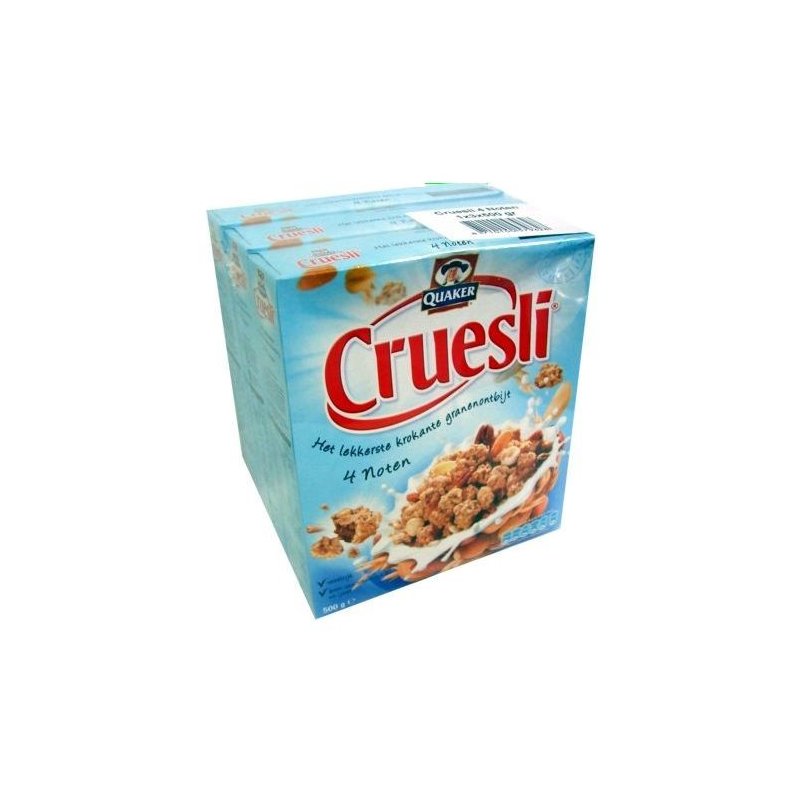 Quaker Müsli Cruesli 4 Sorten Nüsse 3 x 500g (4 Noten)
