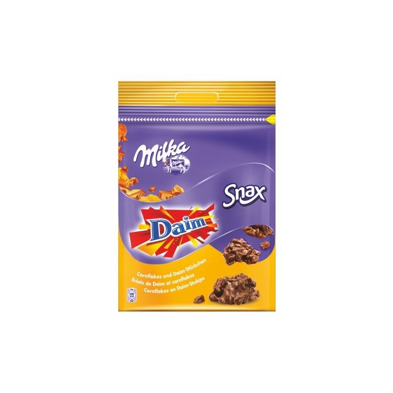 Milka Daim Snax 150g (Cornflakes und Daim-Stückchen)
