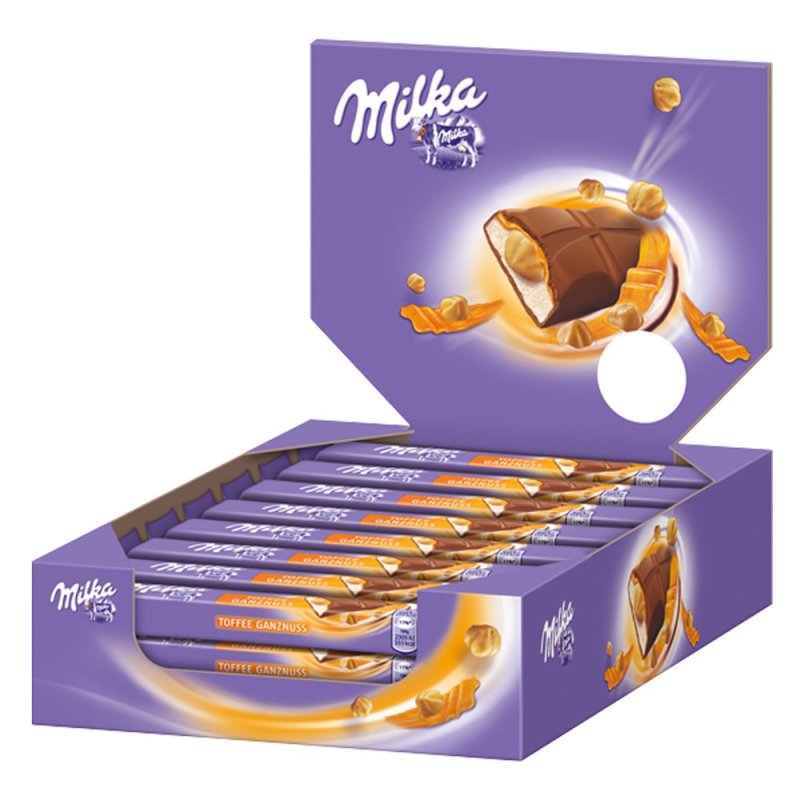 Milka Riegel Toffee Ganznuss 1er (24 x 43g)