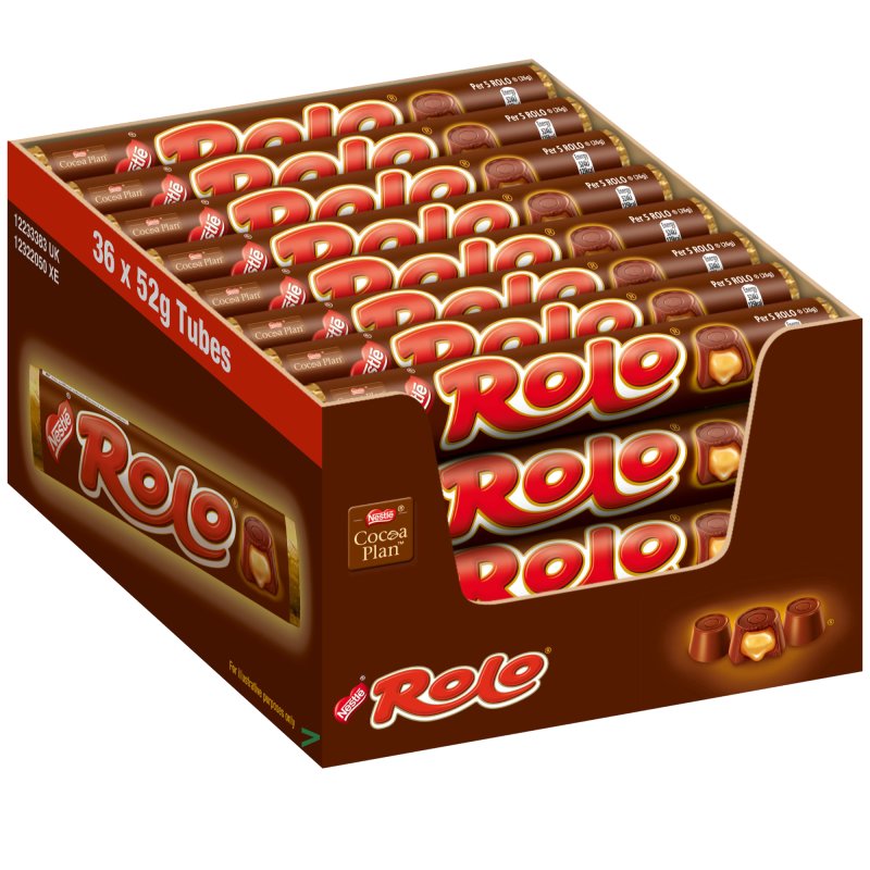 Nestle "Rolo" Toffee (36x52g Packung)