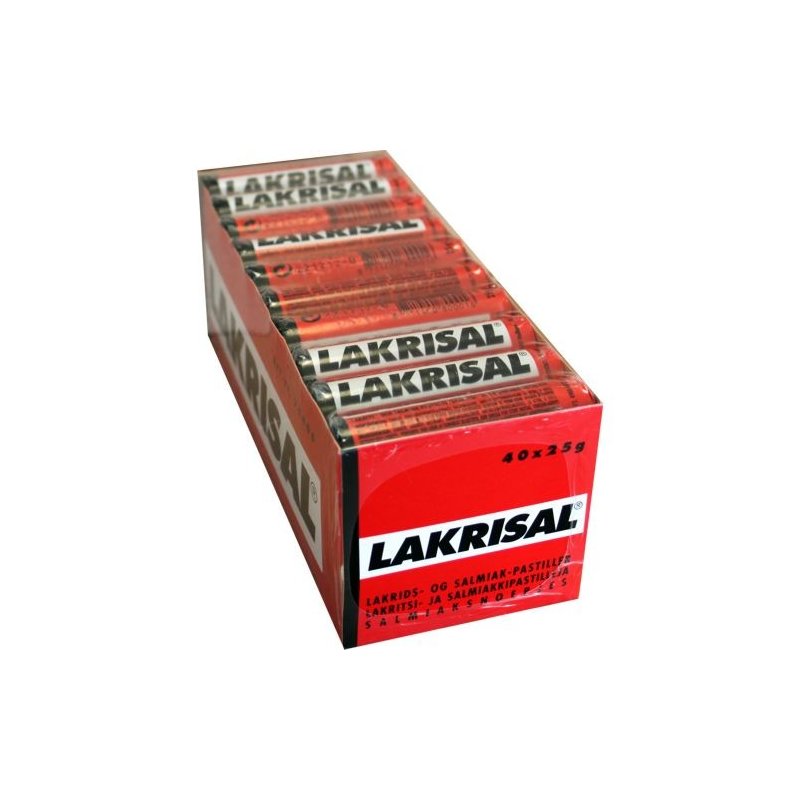 Lakrisal Salmiak Pastillen 40 x 25g