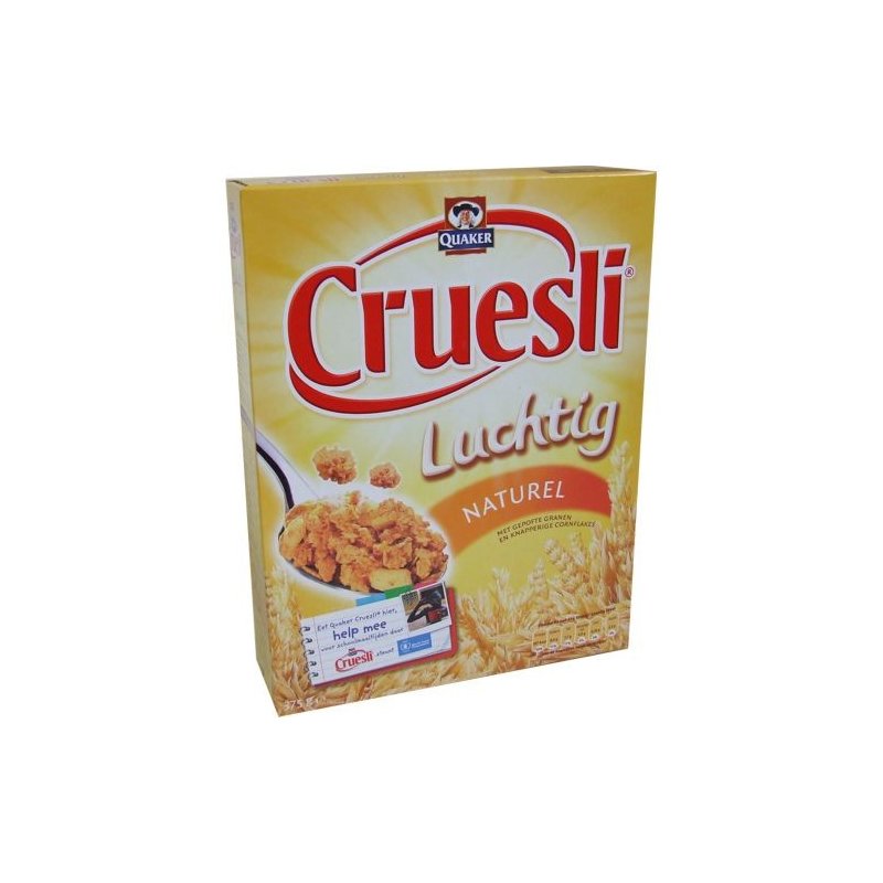 Quaker Cruesli Müsli Natur 375g (Luchtig Naturel)