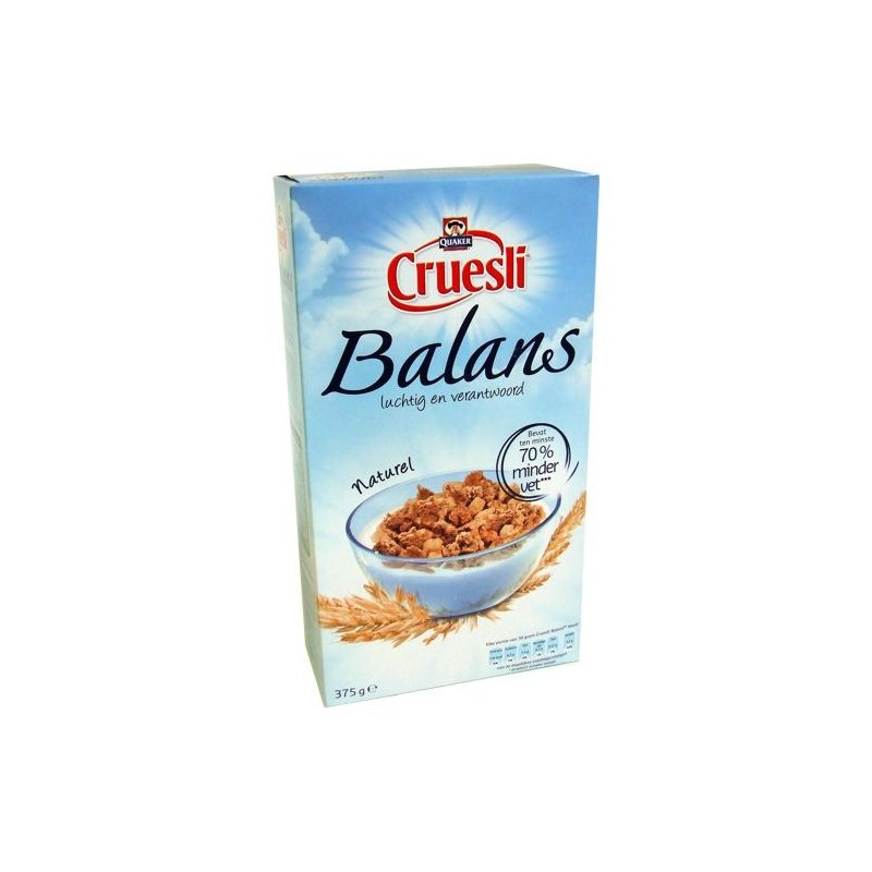 Quaker Cruesli Müsli Balans Natur 375g (Balans Naturel)