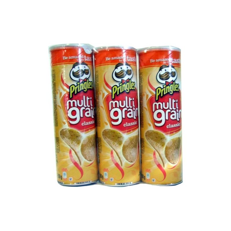 Pringles multi grain Chips Classic 3 x 150 g (Original)