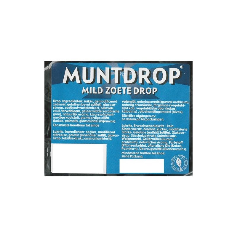 Klene Holland Lakritze Muntdrop Mild Zoete Drop 1kg (mild gesalzen)