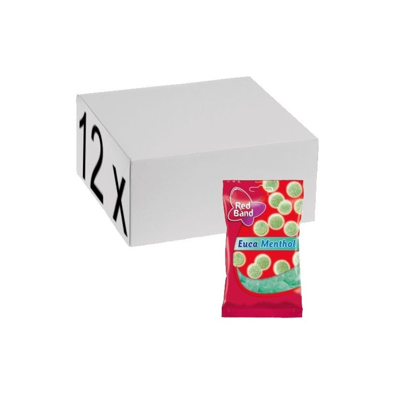 Red Band Euca Menthol 12 x 166g (Menthol Drops)