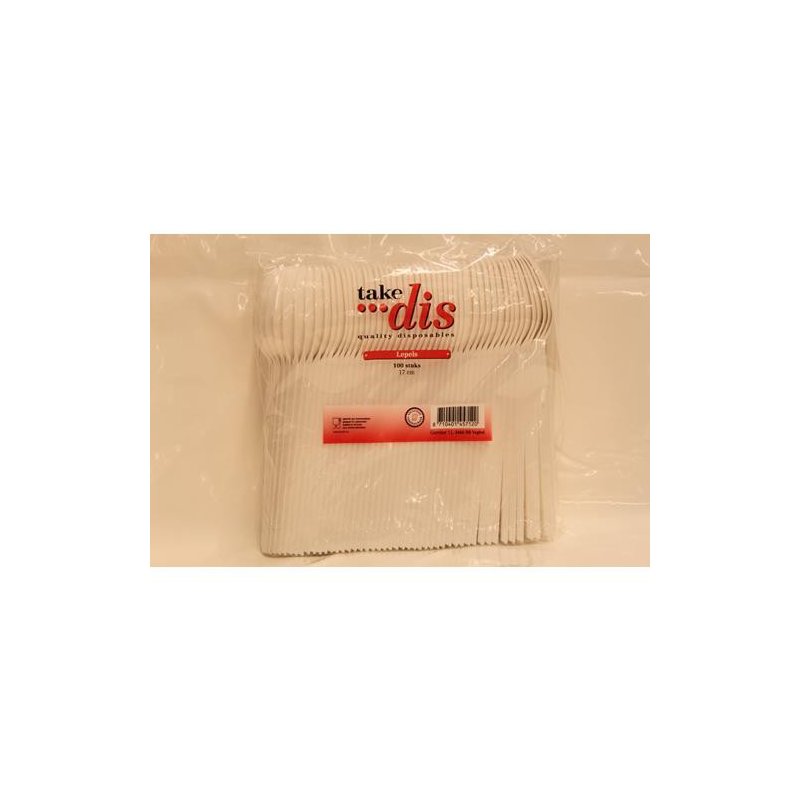 take dis "Lepel" 17cm, 100 Stück (Kunststoff Löffel, weiß)