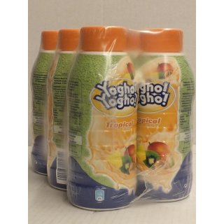 Yogho Yogho Joghurt-Drink, tropische Früchte, 6 x 500g PET-Flaschen