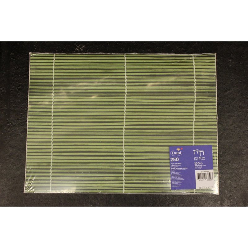 Duni Papier-Tischset (Platzdeckchen), bambus, 30 x 40 cm, 100 Stück