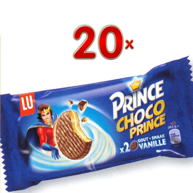 LU Prince Choco Prince Schokoladen-Kekse (20 Packs mit je 2x28,5g)
