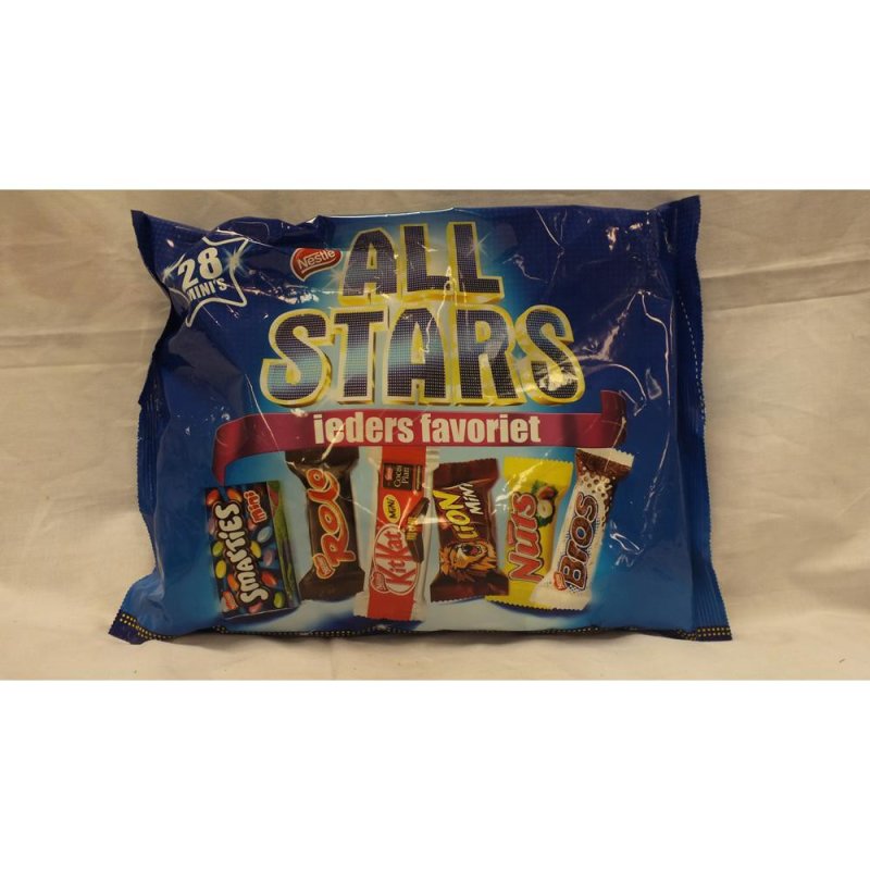 Nestlé All Stars Minis 28 Stck, 434g Beutel (Smarties, Rolo, KitKat,