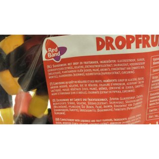 Red Band Fruchtgummi-Lakritz DropFruit Duo's 1000g Beutel (Fruchtgumm