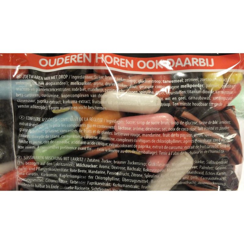 Haribo Lakritze Drop Mix Gekleurd 1000g Beutel