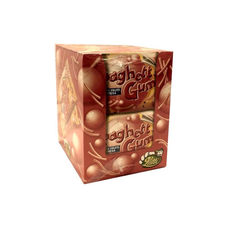 Lutti Leo Spaghetti Gum, Spaghetti Kaugummi Tutti Frutti (24 Tüten pr