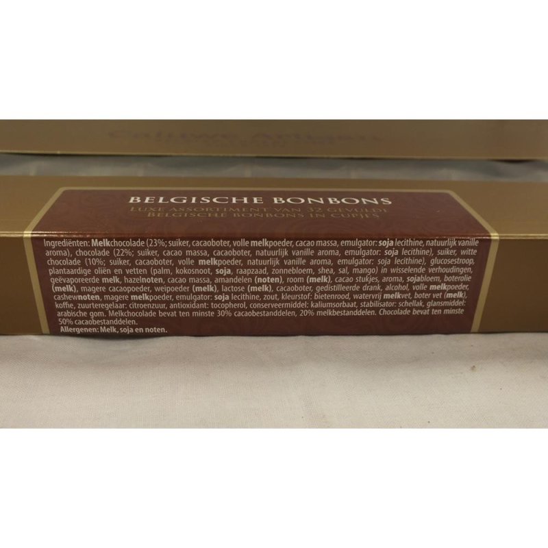 Caluwe Artisan Belgische Bonbons in cupjes 450g (belgische Schokolade