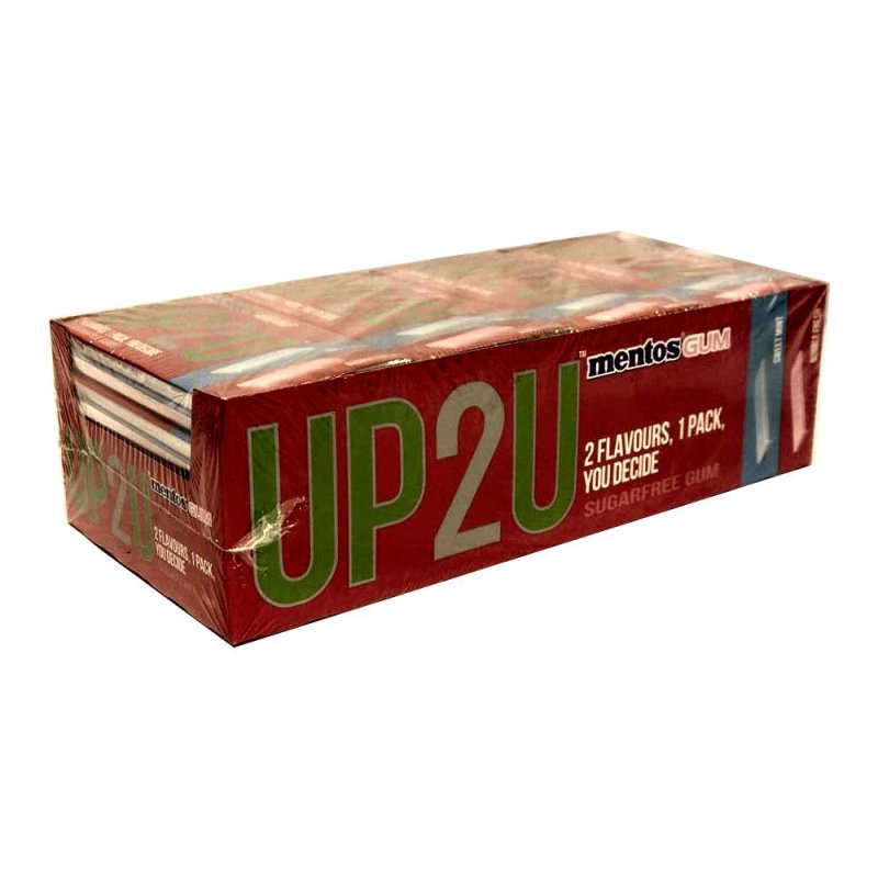 Mentos Gum UP2U Kaugummi 20 x 26g Packung (Sweet Mint & Bubble Fresh,