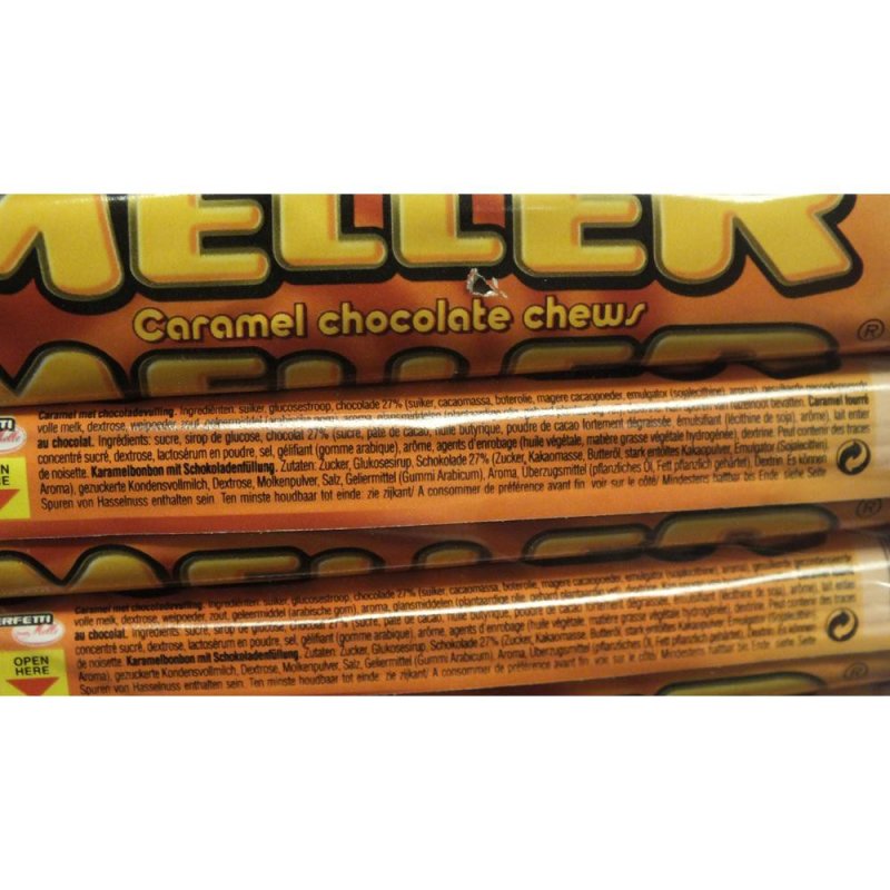 Meller Caramel Chocoate chew 24 x 40g Rollen (Karamell- Schokoladen-