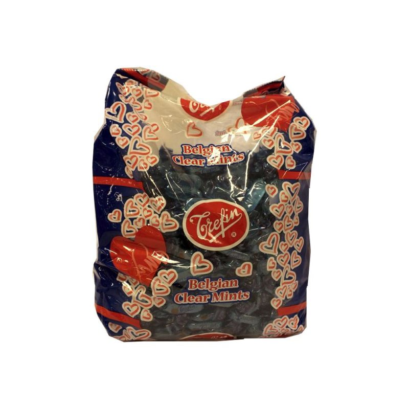 Trefin Belgian Clear Mints - Hartmint 3000g Beutel (Mint Bonbons)