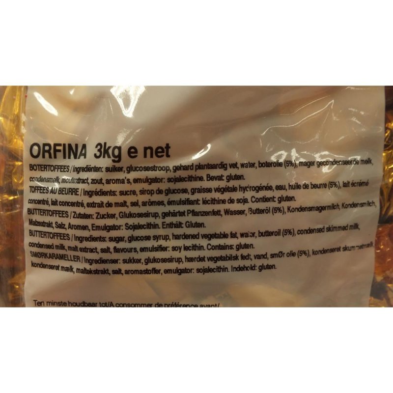 Trefin Orfina 3000g Beutel (Buttertoffee)