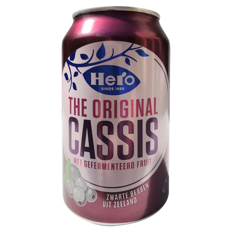 Hero Cassis Original 24x0,33l Dosen (schwarze Johannisbeere)