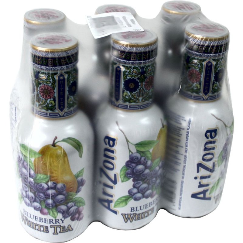 Arizona Ice Tea Blueberry White 6 x 0,5l PET-Flasche (weißer Eistee B
