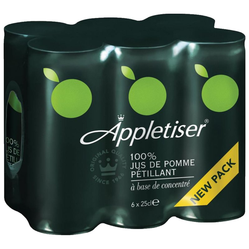 Appletiser mit Kohlensäure 6x0,25l Dosen eingeschweißt