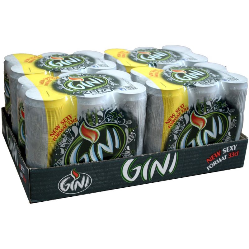 Gini Zero Limonade Zitrone 4 Pack á 6 x 0,33l Dose IMPORT (24 Dosen e