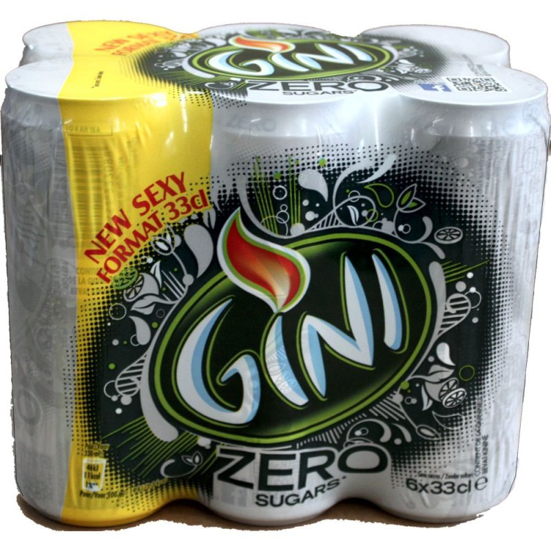 Gini Zero Limonade Zitrone 4 Pack á 6 x 0,33l Dose IMPORT (24 Dosen e