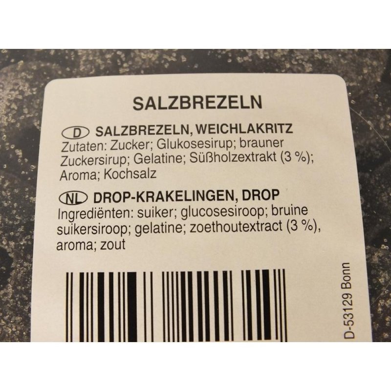 Haribo Drop Krakelingen 150 Stck. Runddose IMPORT (Lakritz Salz-Breze