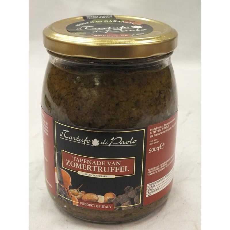 Il Tartufo di Paolo Tapenade van Zomertruffel 500g Glas (Tapenade aus