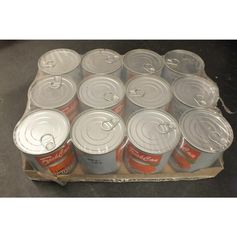 Fresh Can Wortelen 12 x 800g Konserve (Möhren)