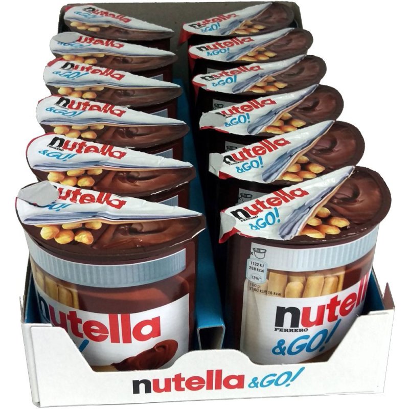 Nutella Snack & Go 12 x 52g (Sticks & Nuss- Nougat- Creme)