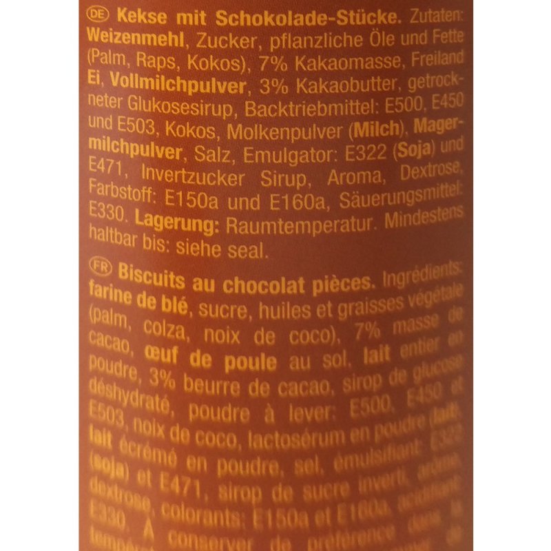 Non Stop! Mini Chocolate Chip Cookies 8 x 125g (Double Chocolate Keks