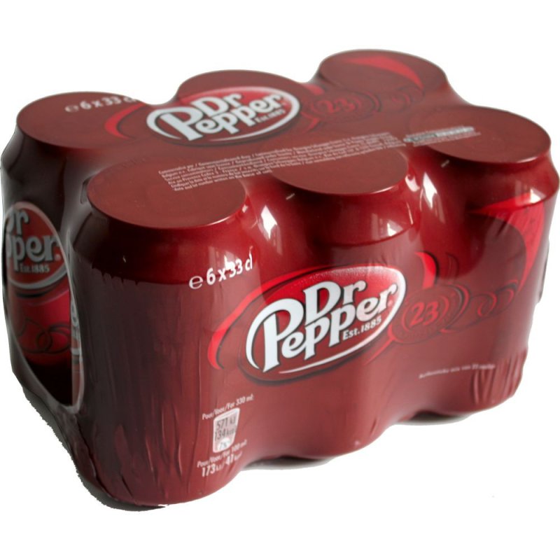 Dr. Pepper Cola, 6 x 0,33l Dose