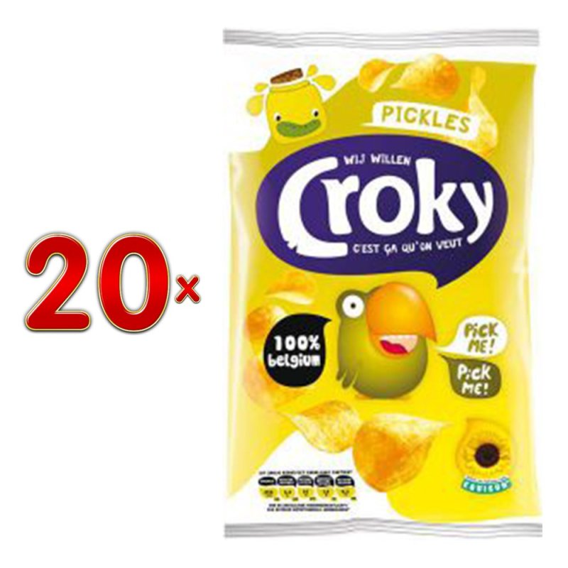 Croky Chips Pickles 20 x 40g Karton