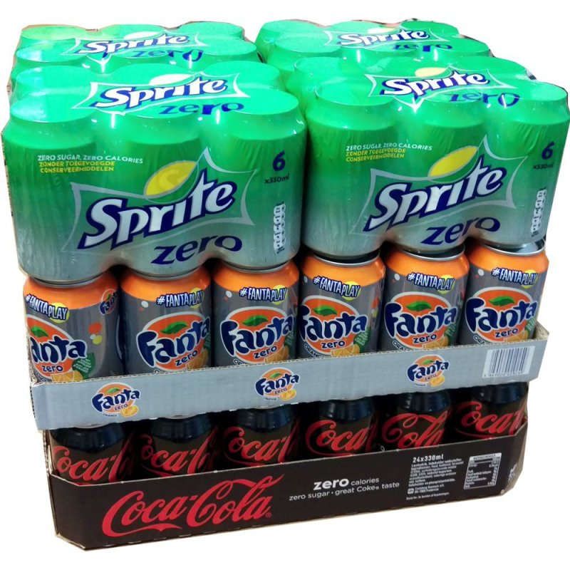 Sprite Cero Naranja Coca Cola Light, Zero, Zero Sugar & Caffeine,