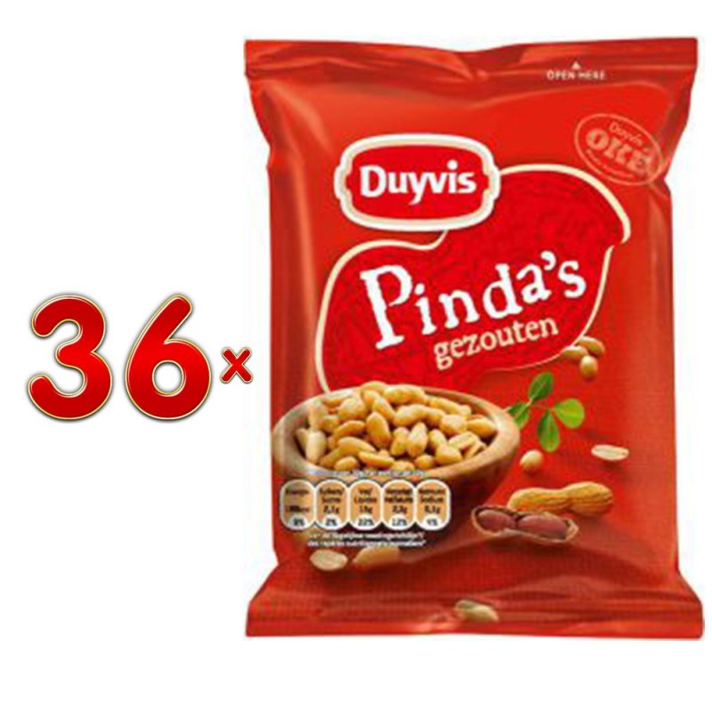 Duyvis Pinda's gezouten 36 x 50g Beutel (Erdnüsse gesalzen)