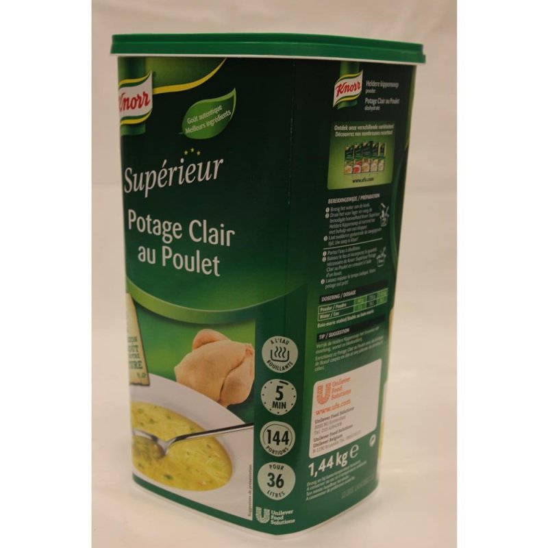 Knorr Potage Clair au Poulet 1440g Dose (Klare Hühnersuppe)