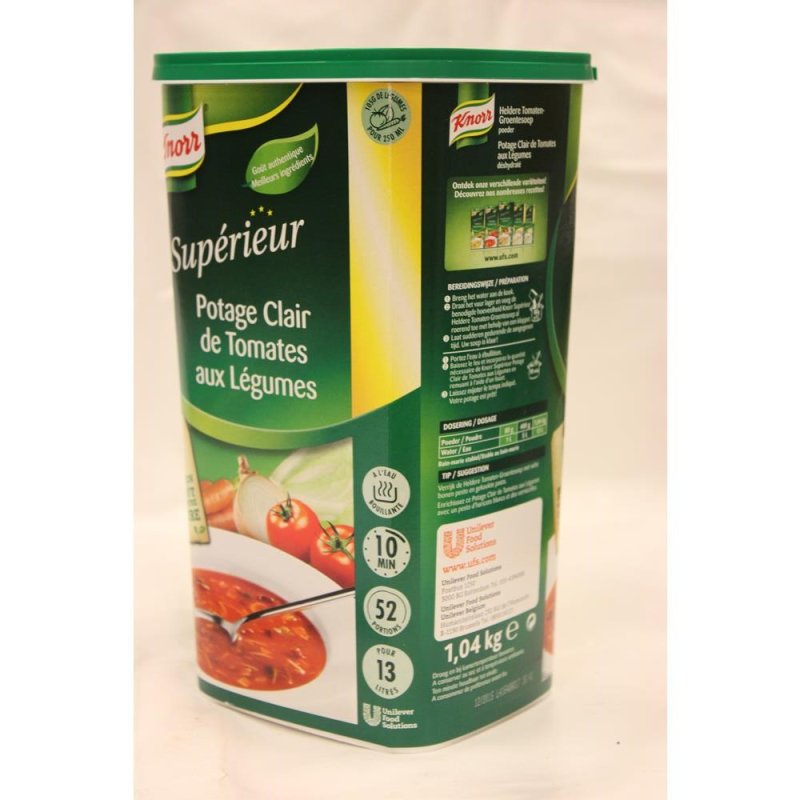 Knorr Potage Clair de Tomates aux Légumes 1040g Dose (Tomaten Suppe m