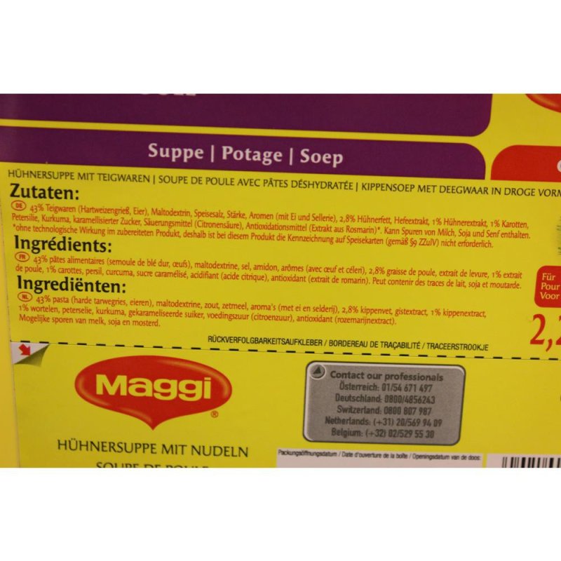 Maggi Kippensoep met Vermicelli 2200g Dose (Hühnersuppe mit Nudeln)