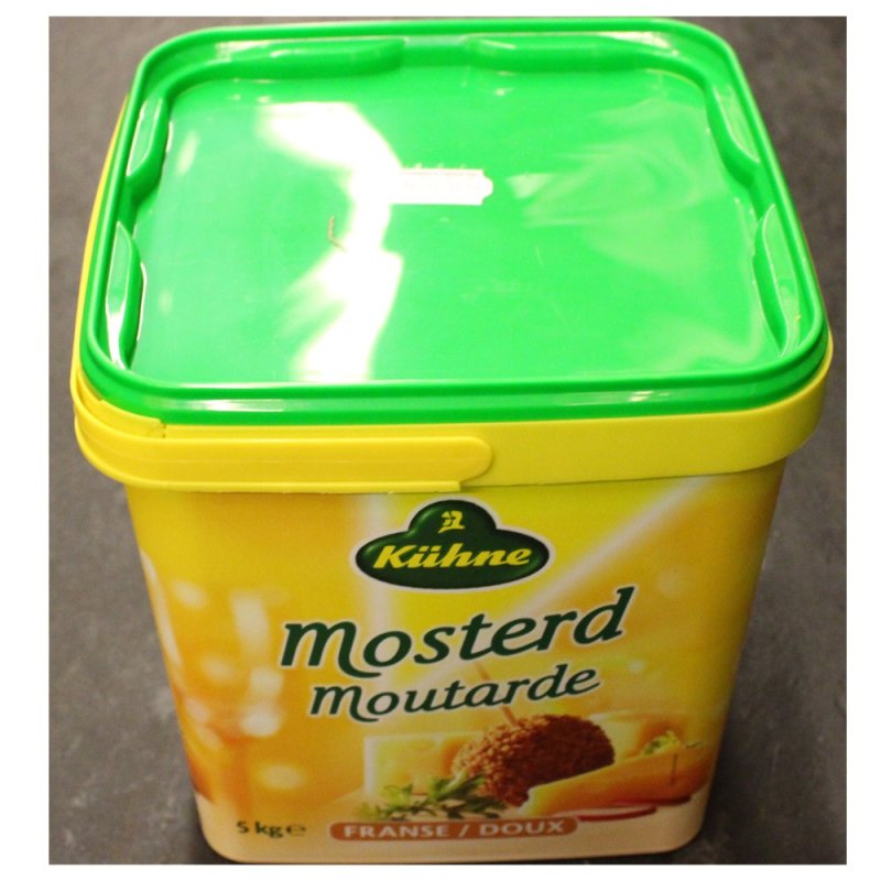 Kühne Franse Mosterd doux 5kg Eimer (Französischer Senf süß)