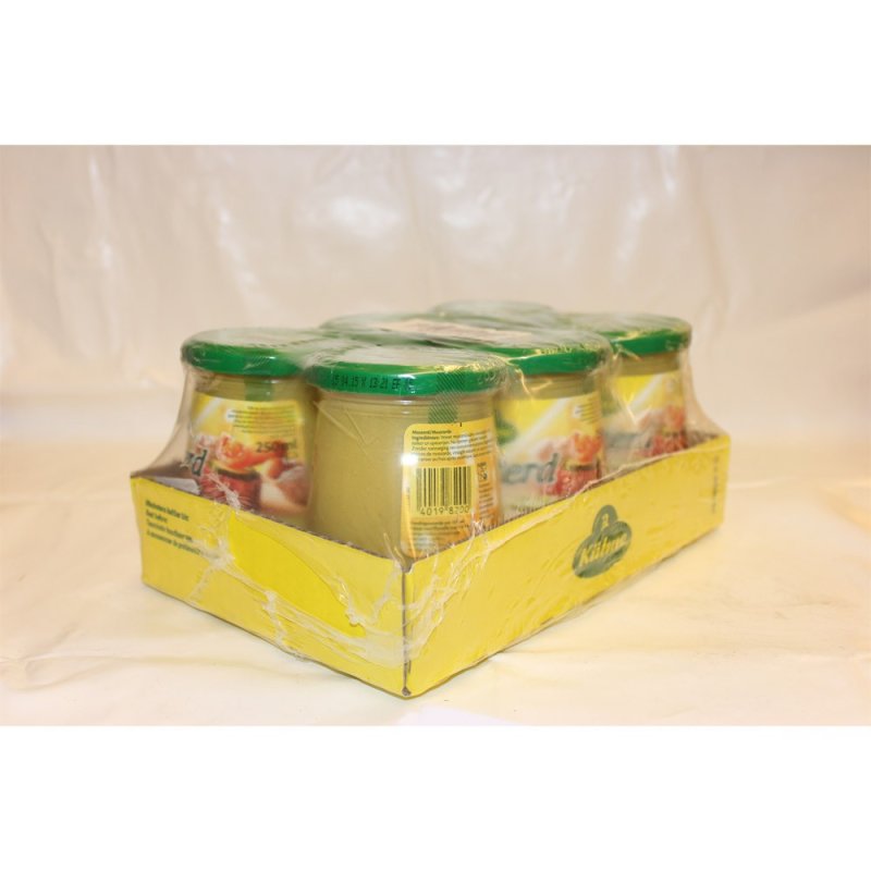 Kühne Mosterd 6 x 250ml Glas (Senf)