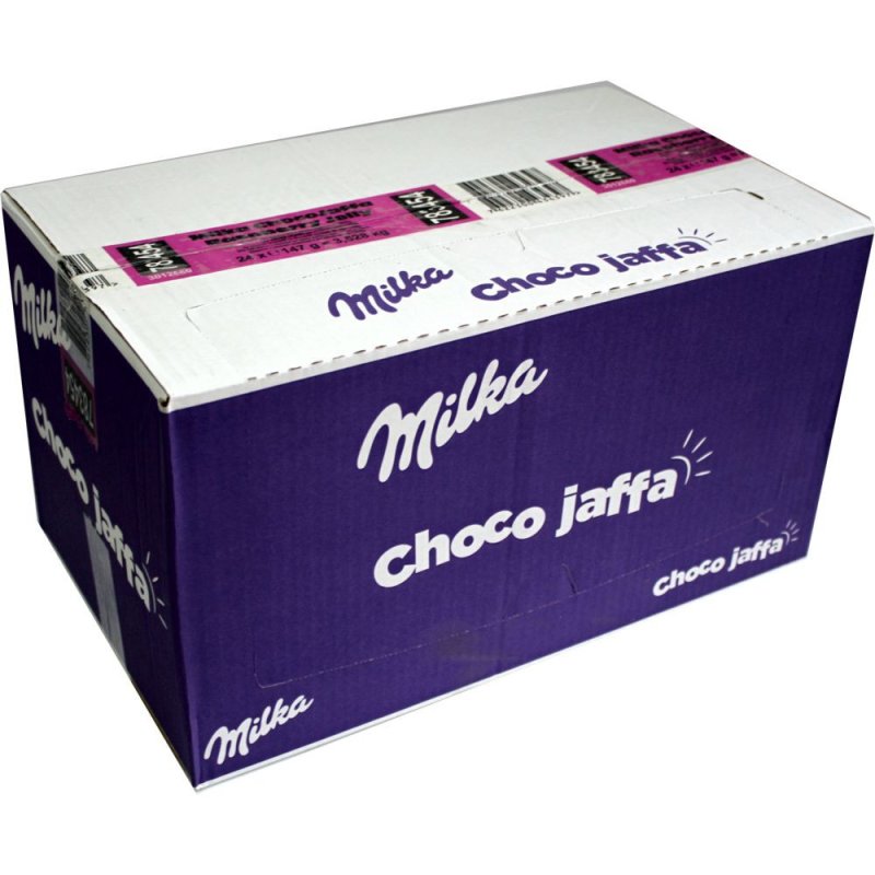 Milka Choco Jaffa Raspberry 24 x 147g Packung (mit Himbeer-Gelee-Füll