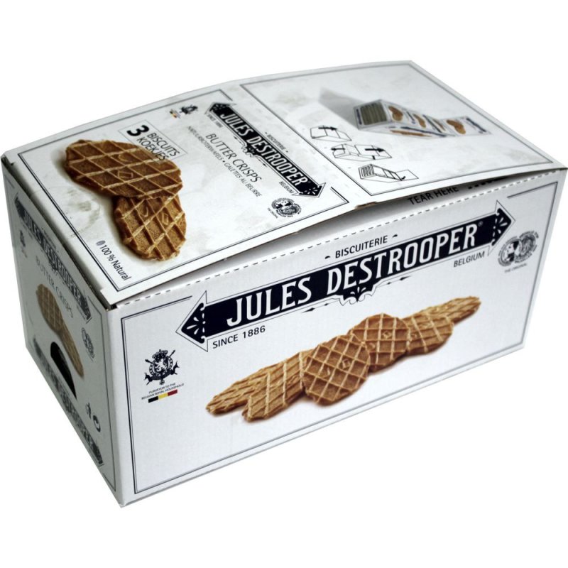 Jules Destrooper Mini Butter Crisps 24 x 35g Packung (kleine knusprig