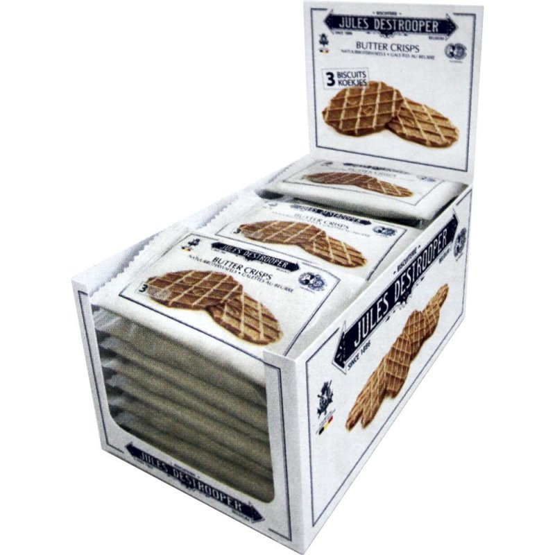 Jules Destrooper Mini Butter Crisps 24 x 35g Packung (kleine knusprig