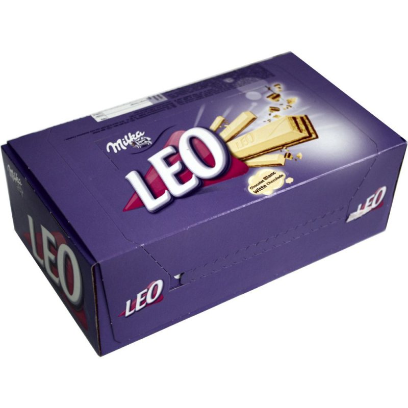 Milka Leo Chocolat blanc 32 x 33g Packung (knuspriger Keksstick mit w