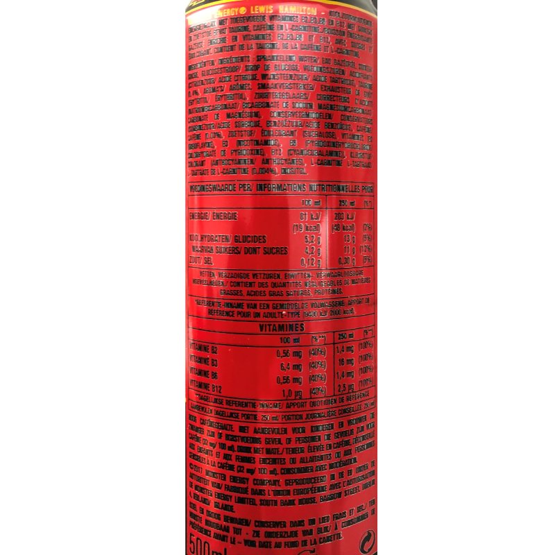 MONSTER Energy Drink 44 Lewis Hamilton (24x0,5l Dosen)